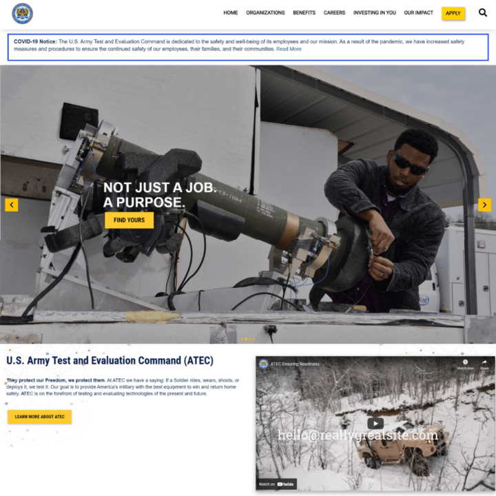 U.S. ARMY TEST AND EVALUATION COMMAND - Link Solutions Inc.